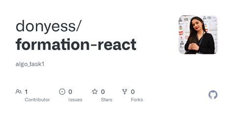 GitHub Donyess Formation React Algo Task