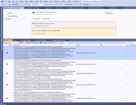 New Net Core Mvc Jquery Project Azure Deployment Compile Error 12110 Support Center Asp