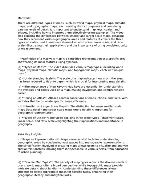 Grade 10 Mapwork Pdf Map Geography