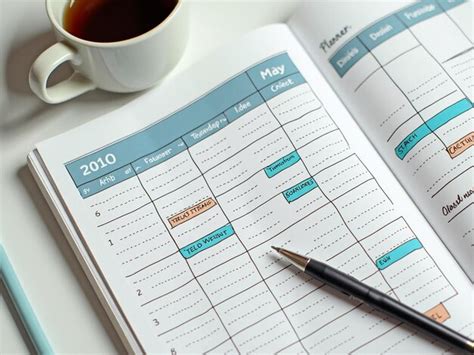 Marketing Plan Strategy Calendar Planner Concept Premium Ai Generated