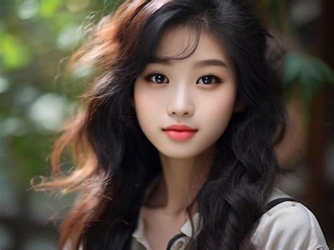 Premium Photo Close Up On Beautiful Asian Girl Portrait
