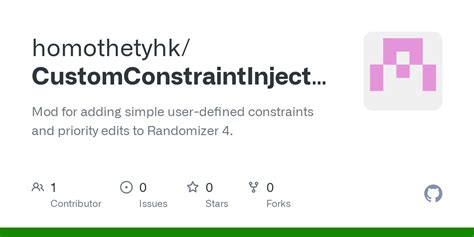 Github Homothetyhk Customconstraintinjector Mod For Adding Simple