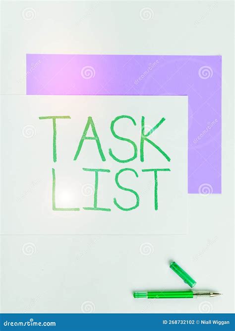 Handwriting Text Task List Internet Concept Planification Reminder Group Of Activities That