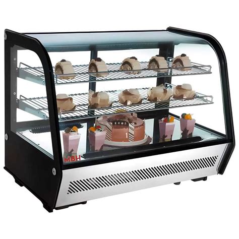 Mbh Countertop Refrigerated Display Cases 3 Shelves