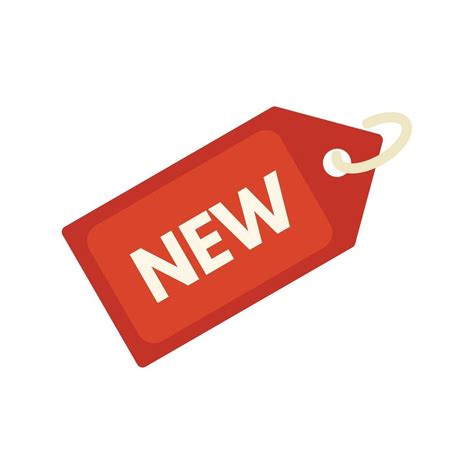Red Price Tag With String Displaying New Sign 51062378 Vector Art At