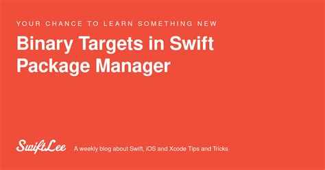 Binary Targets In Swift Package Manager Swiftlee
