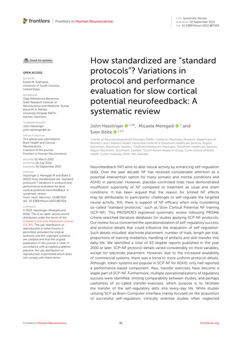 Pdf How Standardized Are Standard Protocols” Variations In Protocol And Performance
