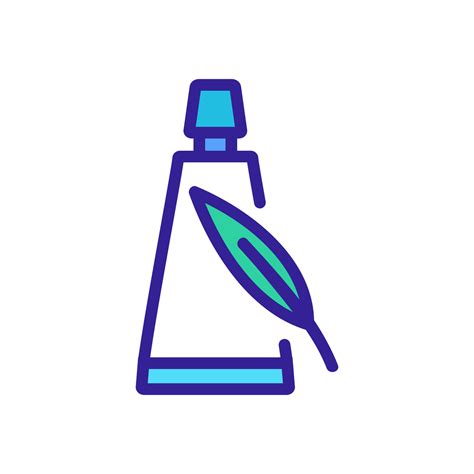 Eucalyptus Toothpaste Tube Icon Vector Outline Illustration 9950984