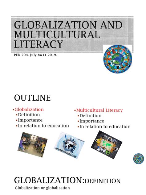 Globalization And Multicultural Literacy Globalization Multiculturalism