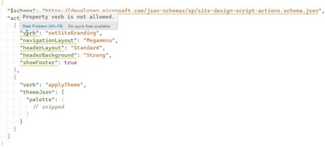 Json Schema For Sharepoint Site Designs