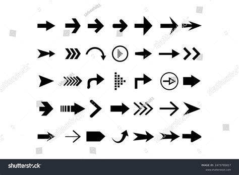 Mega Set Vector Arrows Arrow Icons Stock Vector Royalty Free 2473795817 Shutterstock