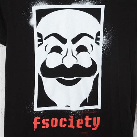 Yahooオークション Mt1515 Fsociety Tシャツ S 肩幅40 Mrrobot メ