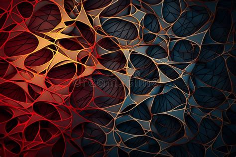 Artistic Neural Network Fullcolor Pattern Stock Illustration Illustration Of Generated Cool