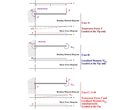 Different Static Loading Conditions At The Beam Tip Download Scientific Diagram
