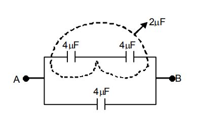 Three capacitors each of capacity μ F are to be connected in such a way that the effective