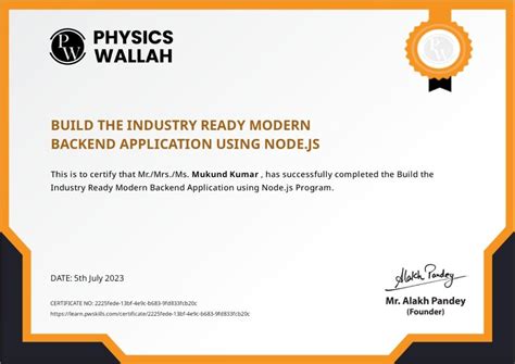Mukund Kumar On Linkedin Nodejs Backenddevelopment Certification