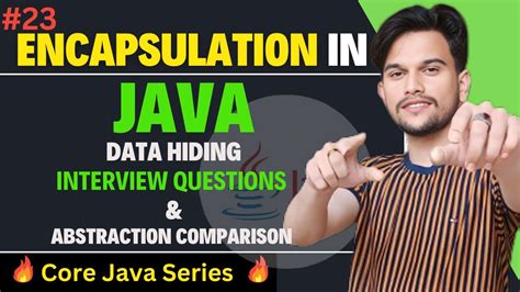 Encapsulation In Java Data Hiding In Java Oops Concepts In Java In Hindi Youtube
