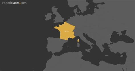 How Many Countries Visited Map