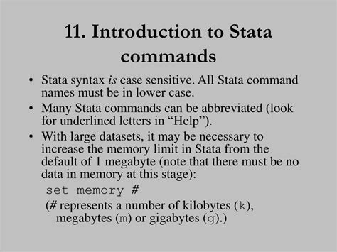 Ppt An Introduction To Stata For Economists Part I Data Management