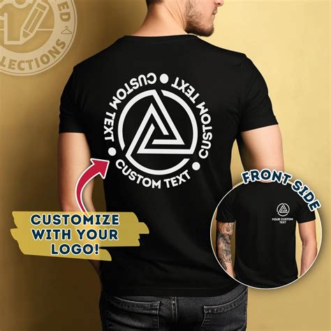 Custom Company Logo And Brand Name T Shirt Personalized Logo Business
