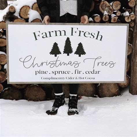Christmas Tree Farm Sign Christmas Tree Farm Sign Large Christmas Wall