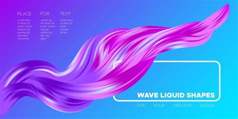 Premium Vector Liquid Curved Shapes Abstract Flow Background Design