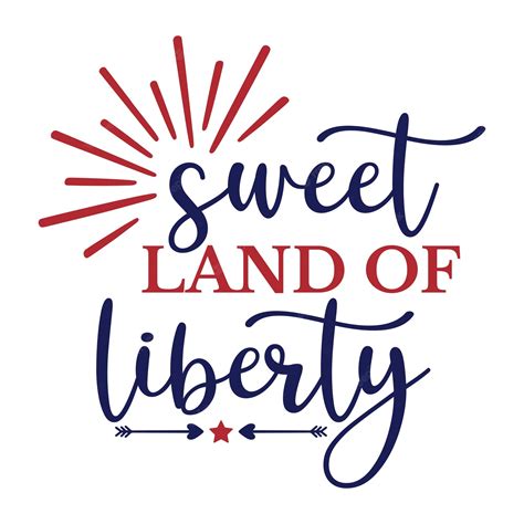 달콤한 자유의 땅 프리미엄 벡터