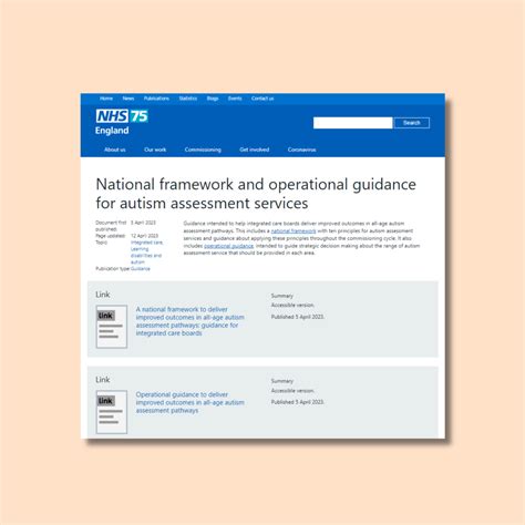 A National Framework To Deliver Improved Outcomes In All Age Autism