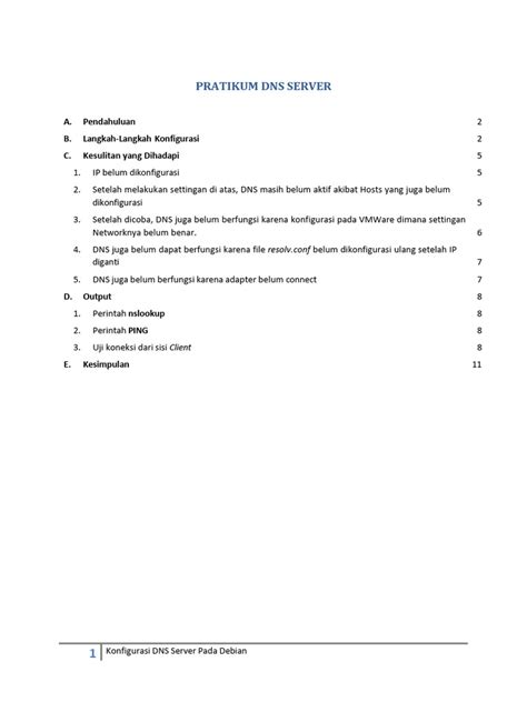 konfigurasi dns server debian pdf