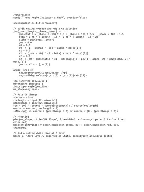 Trend Angle Pdf