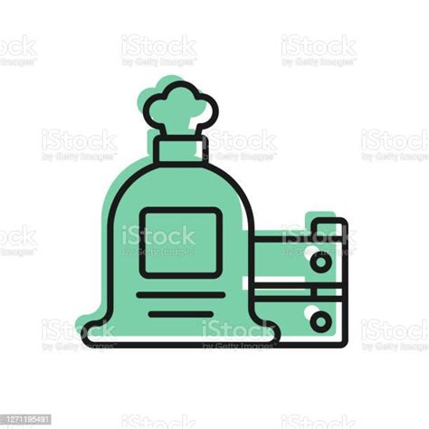 검은 색 라인 전체 자루와 흰색 배경에 격리 나무 상자 아이콘 벡터 가득 찬에 대한 스톡 벡터 아트 및 기타 이미지 가득 찬