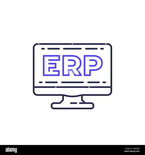 Erp Software Icon Enterprise Resource Planning Stock Vector Image And Art Alamy