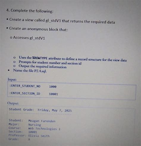 Solved 1 Create An Anonymous Block That Display The Current