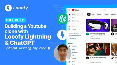 Design To Working Youtube Clone With No Code YouTube