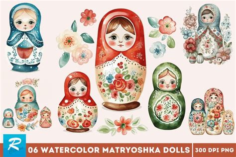 Watercolor Golden Retriever Clipart Bundle