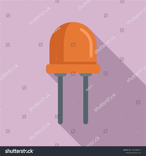 Diode Element Icon Flat Vector Electric Stock Vector Royalty Free 2222896671 Shutterstock