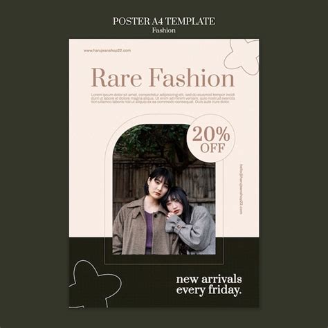 Free Psd Hand Drawn Fashion Launch Poster Template