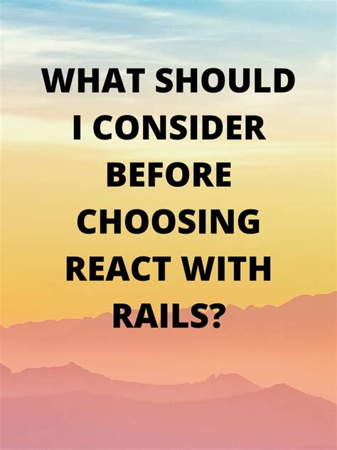 React With Rails A Perfect Combination To Build Modern Web Application Pdf