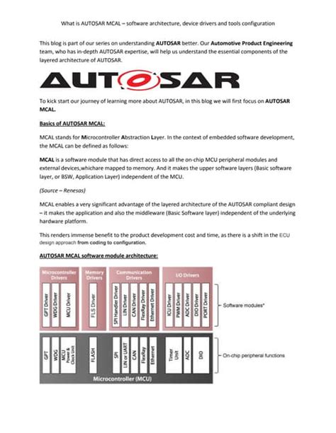 Autosar Memory Stcak Memstack Pptx