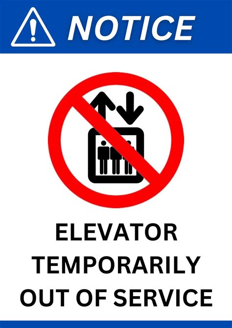 Victory Notice The Elevator Is Still Temporarily Out Of Service We