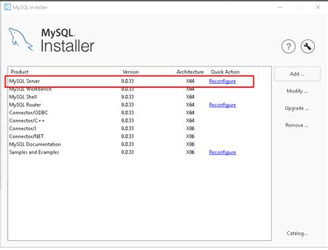 erro ao configurar o mysql server sql com mysql manipule e consulte