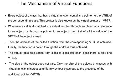 Ppt Chapter 7 Virtual Functions And Dynamic Polymorphism Powerpoint