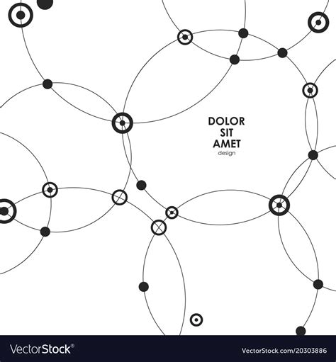 Technology Abstract Dot And Circle Connection Vector Image