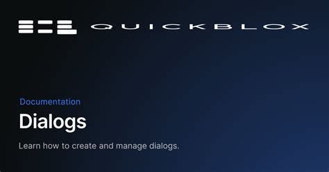 Dialogs Quickblox