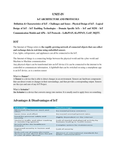 Ep Unit 4 Notes Pdf Representational State Transfer Internet Of Things