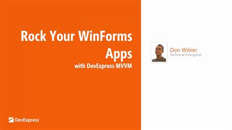 Rock Your Winforms Apps With Devexpress Mvvm Youtube