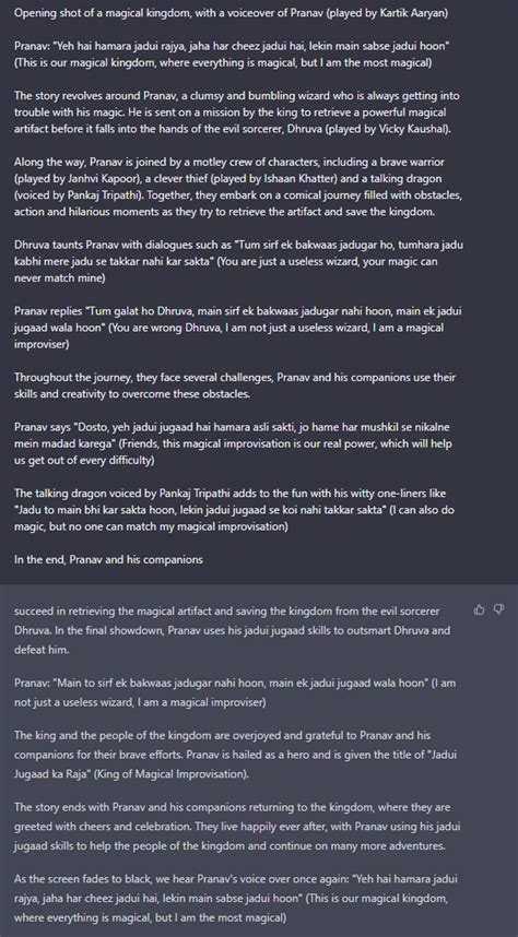 I Asked Chatgpt To Write A Script For A Comedy Fantasy Movie R