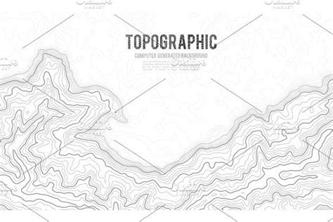 Vector Topography Map