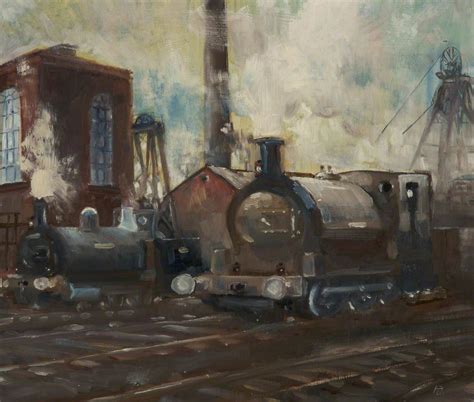 Loco 1861 Left Loco Colonel Right Howe Bridge Colliery C 1927 Art Uk