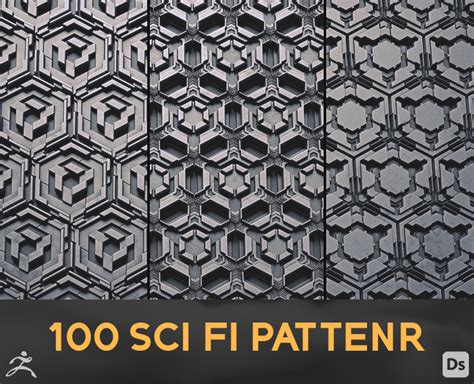 100 sci fi pattern flippednormals